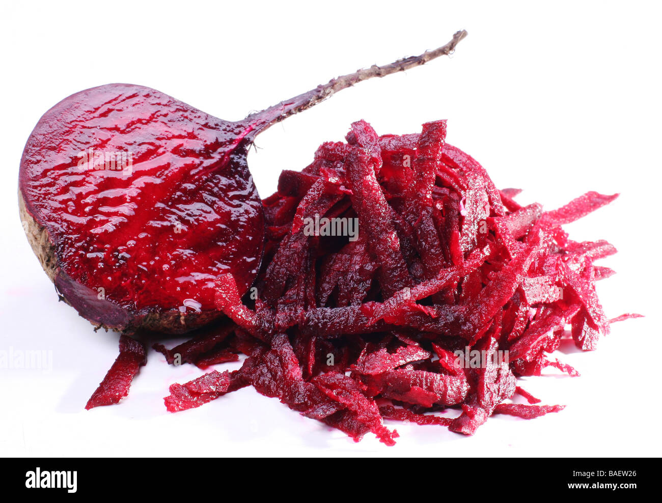 Beet object on a white background Stock Photo - Alamy