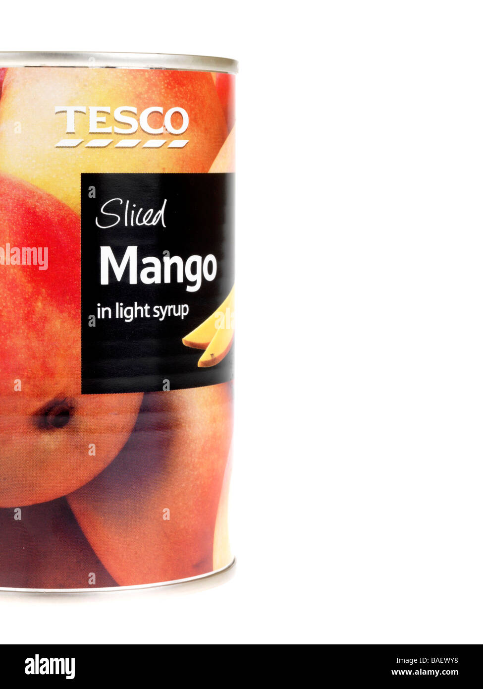 Tin of Sliced Mango Stock Photo - Alamy
