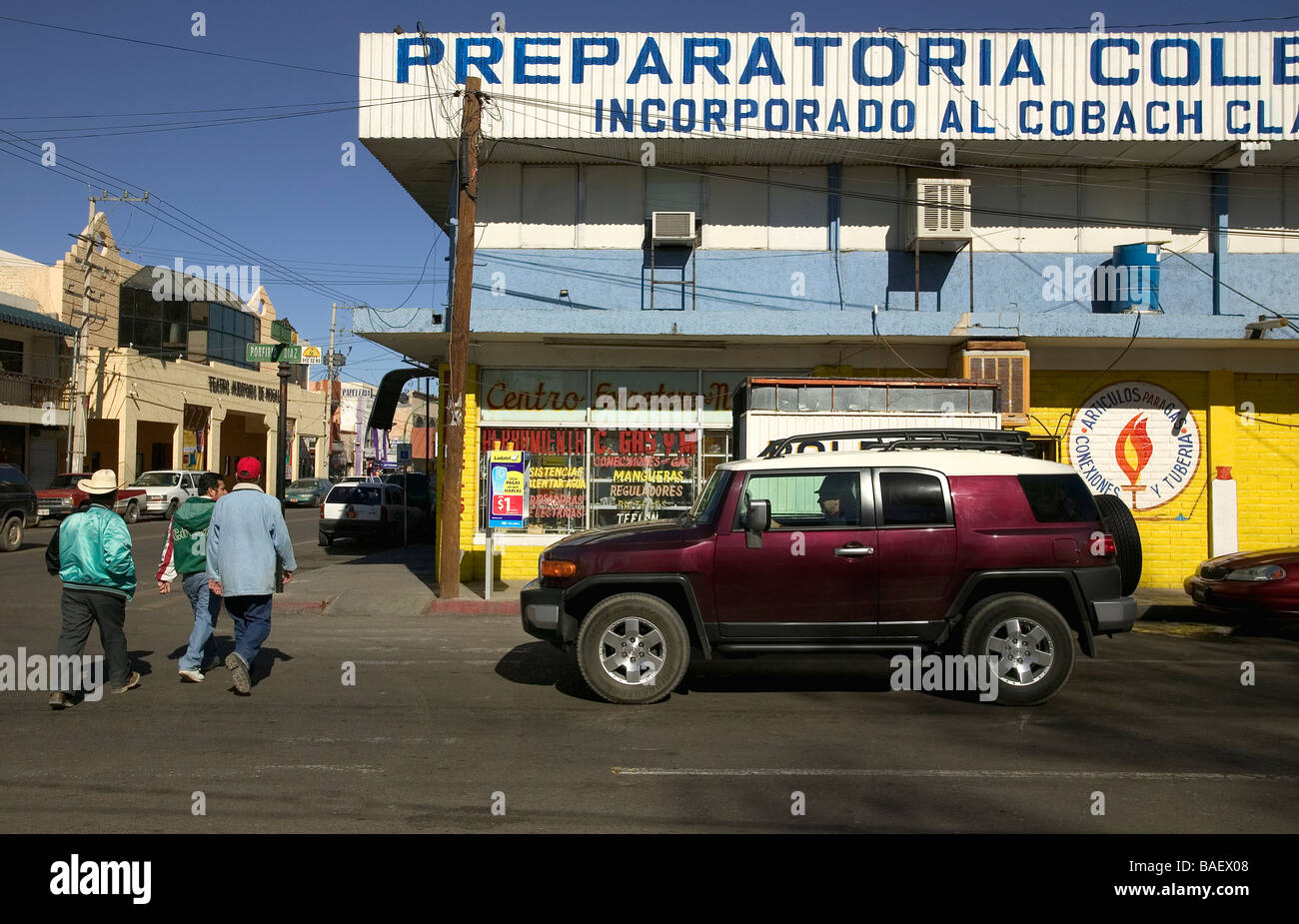 Street in Nogales Mexico Stock Photo - Alamy