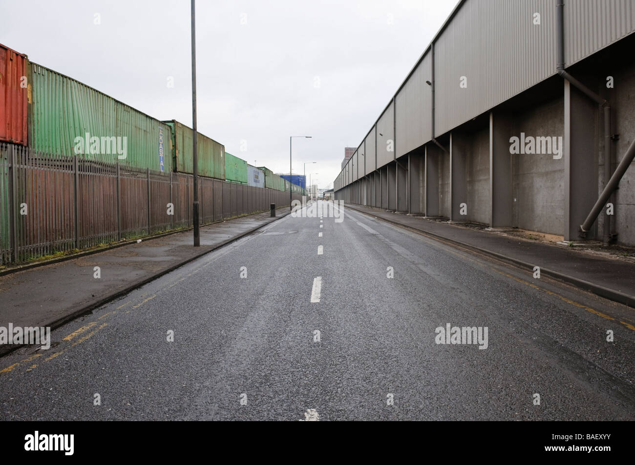 Empty shipping containers hi-res stock photography and images - Alamy
