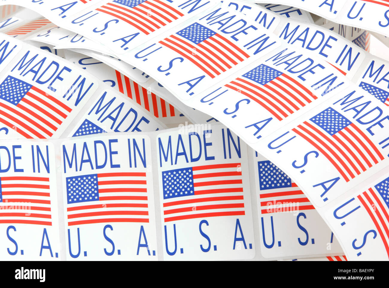 Made in sticker label hi-res stock photography and images - Alamy