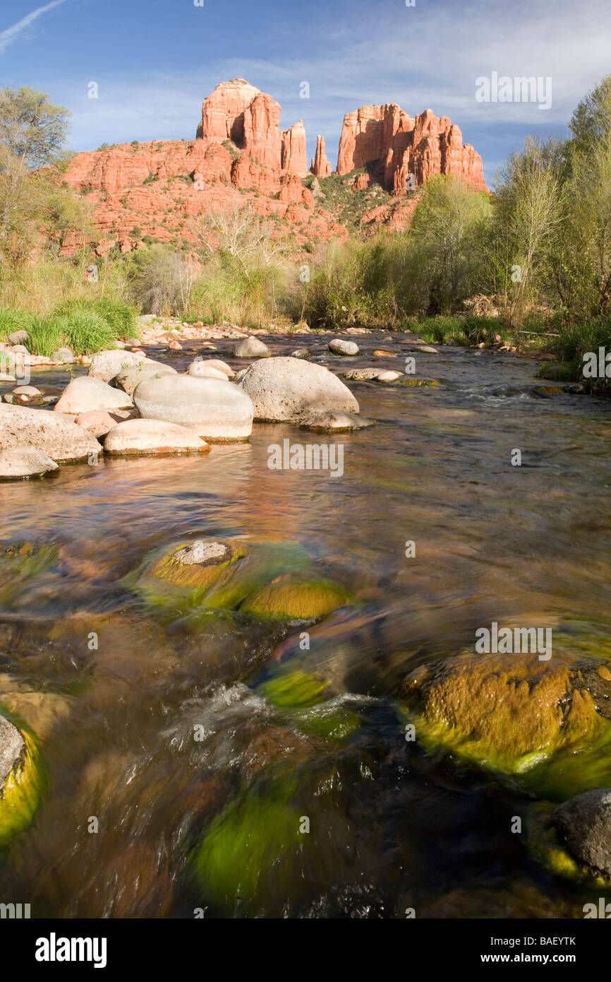 Cathedral Rock View at Crescent Moon Ranch - Sedona, Arizona Stock ...
