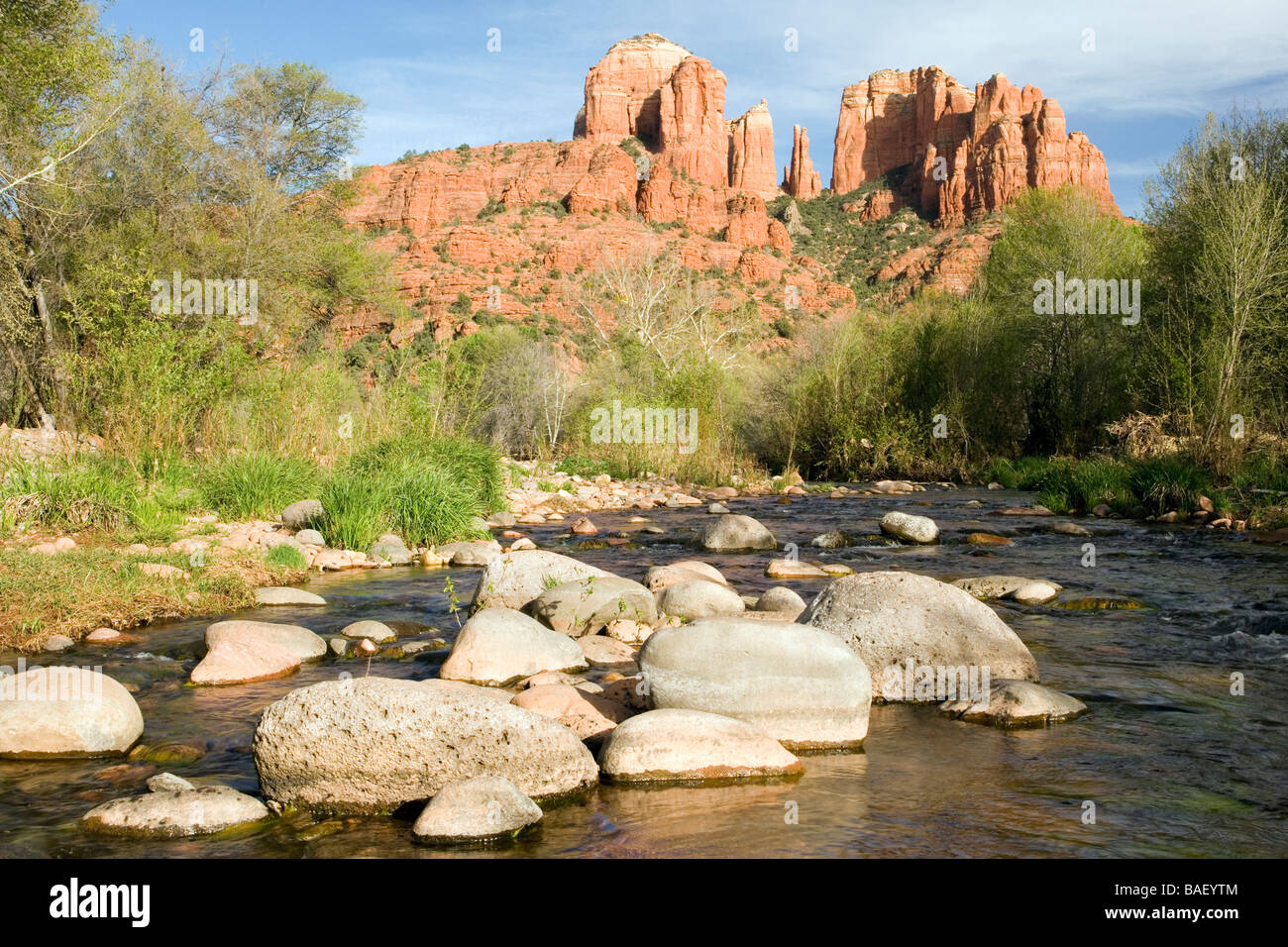 Cathedral Rock View at Crescent Moon Ranch - Sedona, Arizona Stock ...