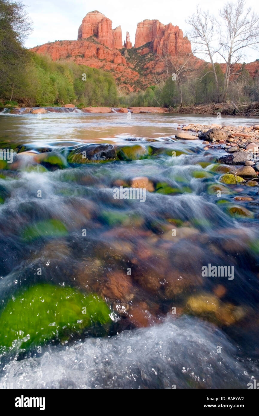 Cathedral Rock View at Crescent Moon Ranch - Sedona, Arizona Stock ...