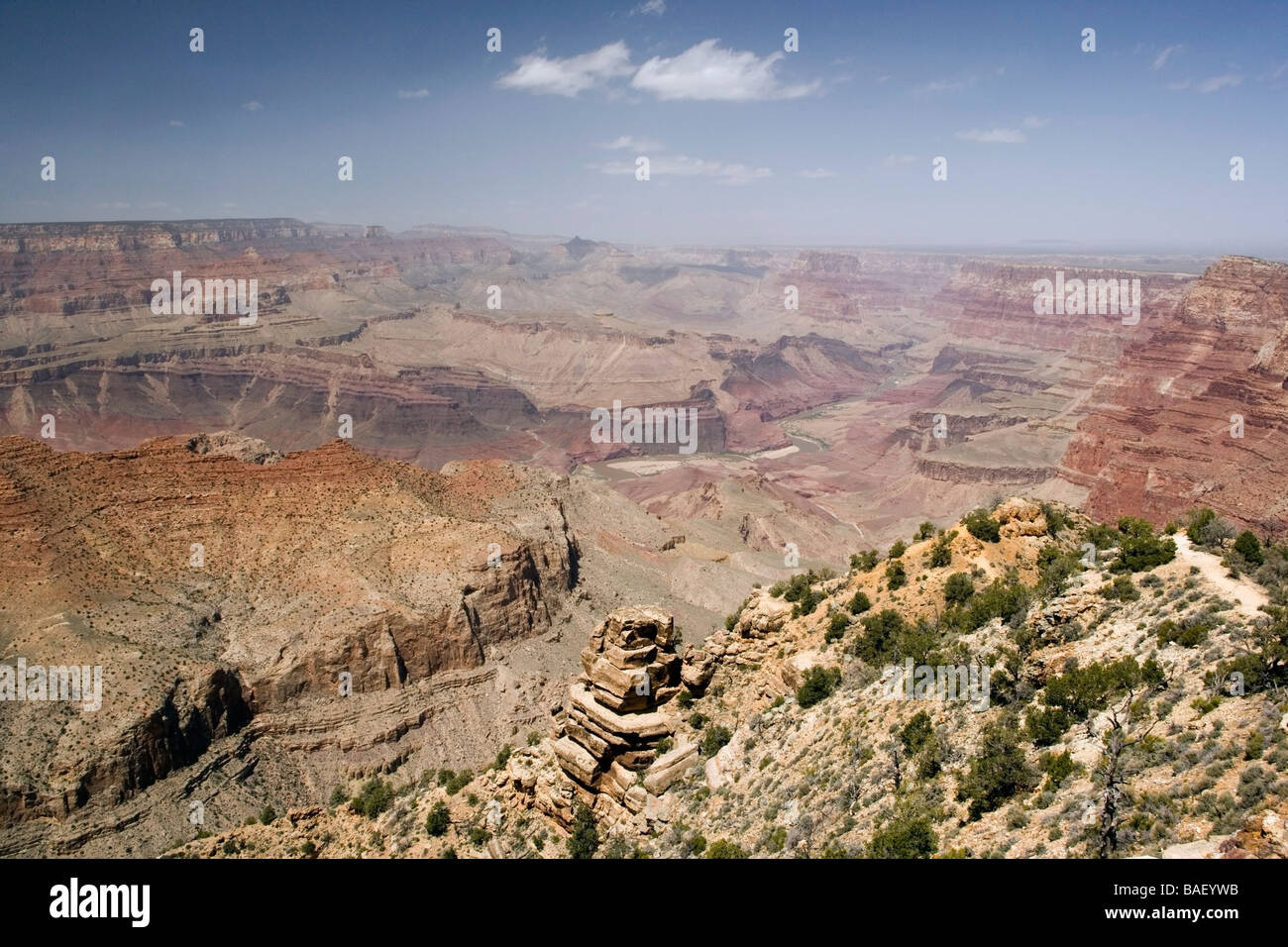 Desert View Watchtower Viewpoint - Grand Canyon, Arizona Stock Photo ...