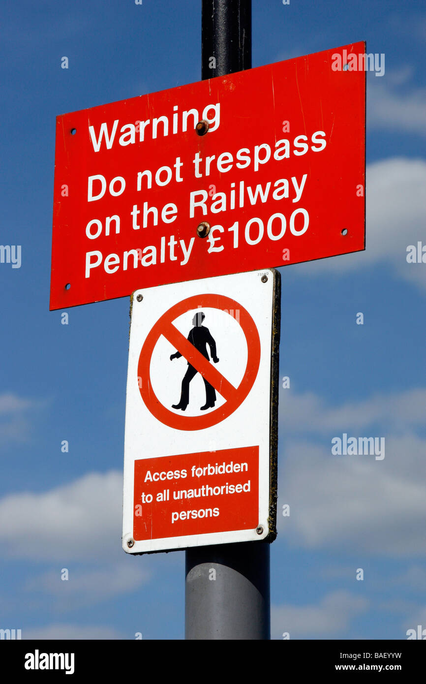 Train trespass hi-res stock photography and images - Alamy