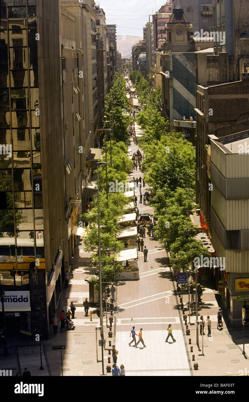Santiago Street Scene - Santiago, Chile Stock Photo - Alamy