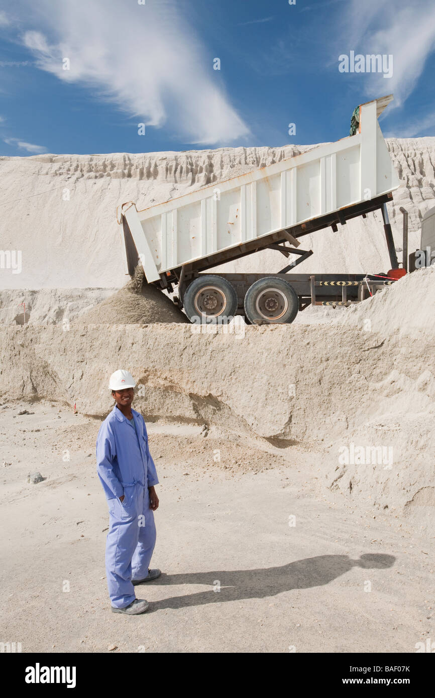 Arab workers working on a reclamation scheme to build another exclusive ...