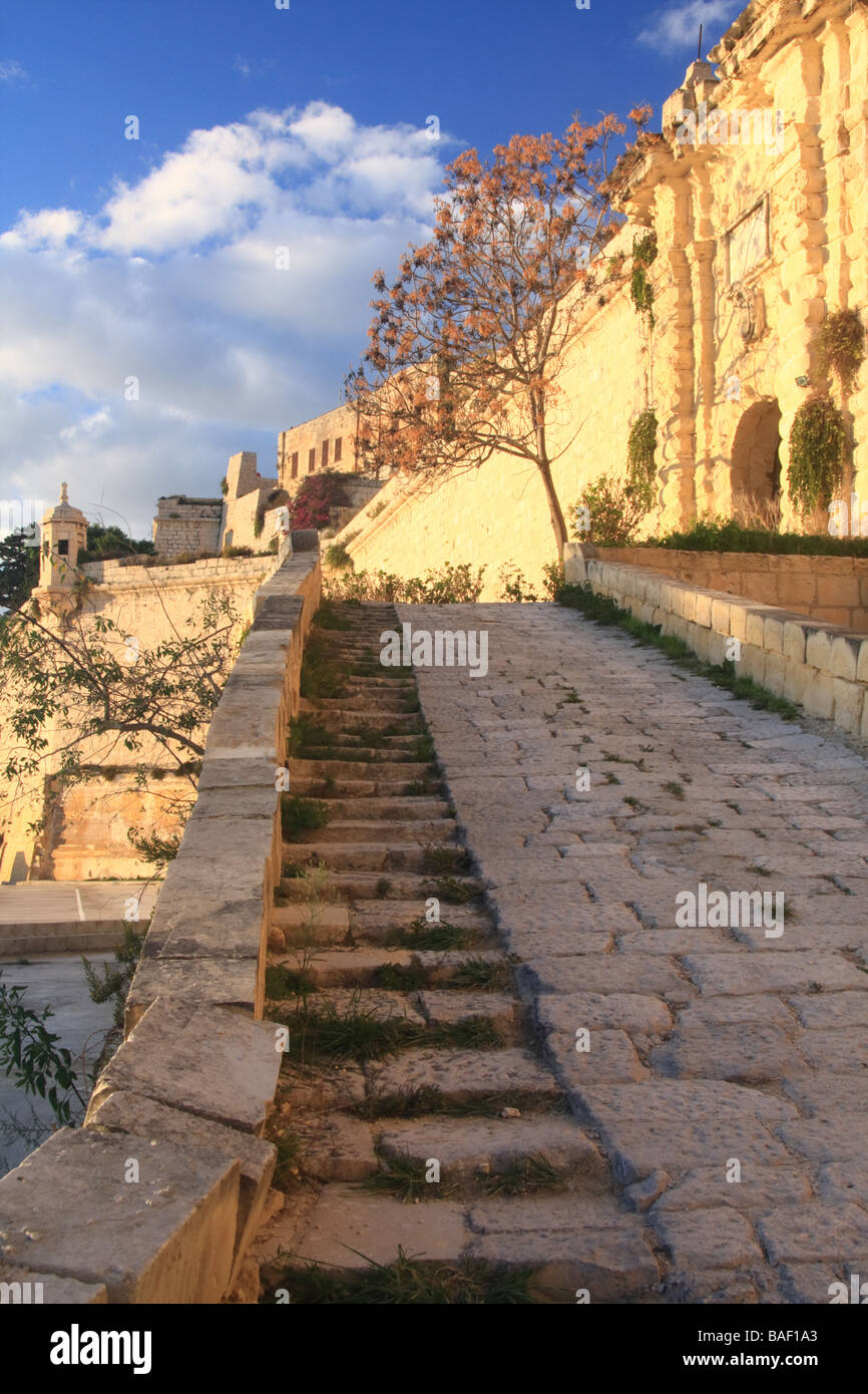 Stony pavements of Malta Stock Photo - Alamy