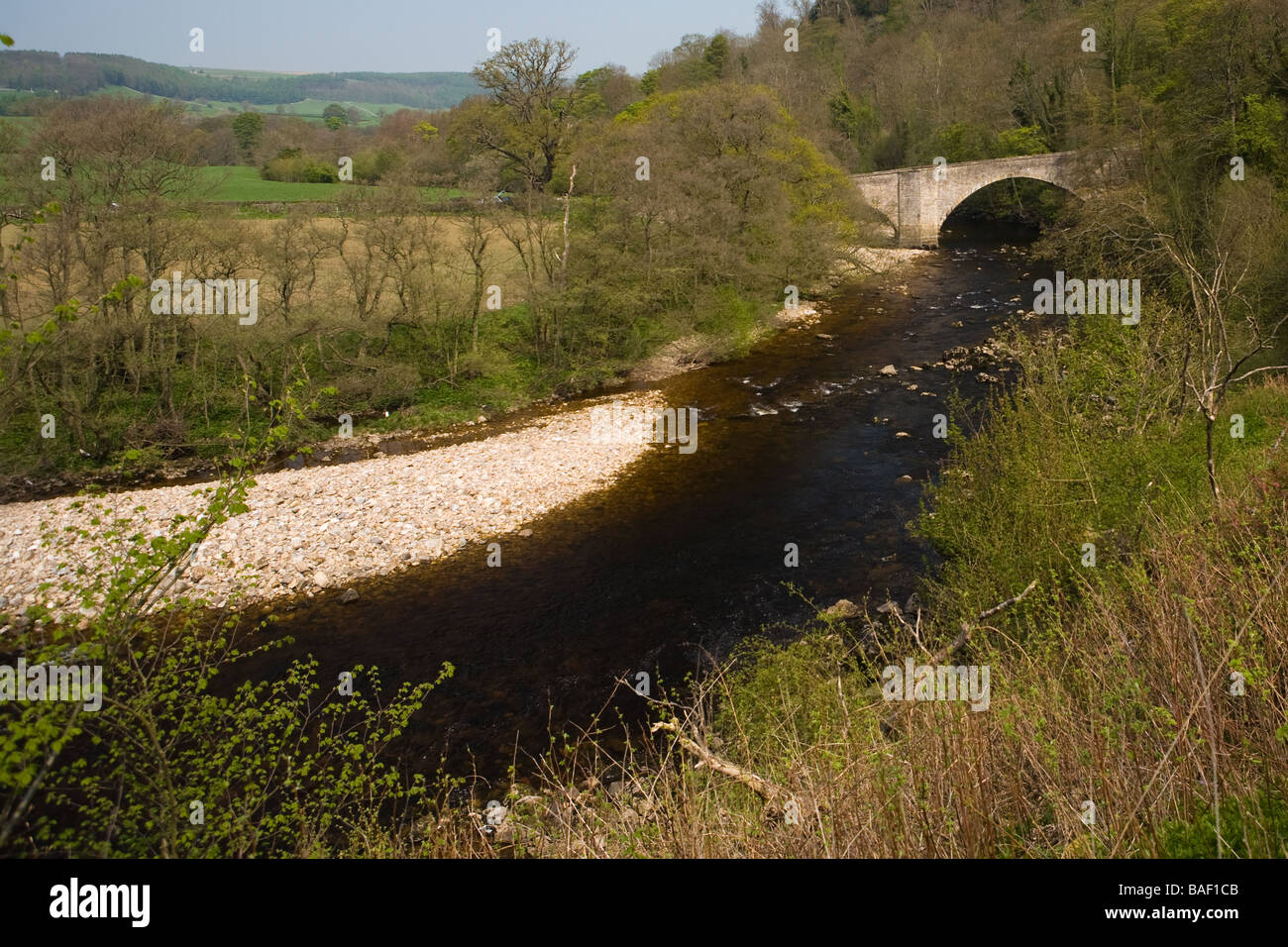 Downholme Bridge River Swale Yorkshire Dales England Stock Photo - Alamy