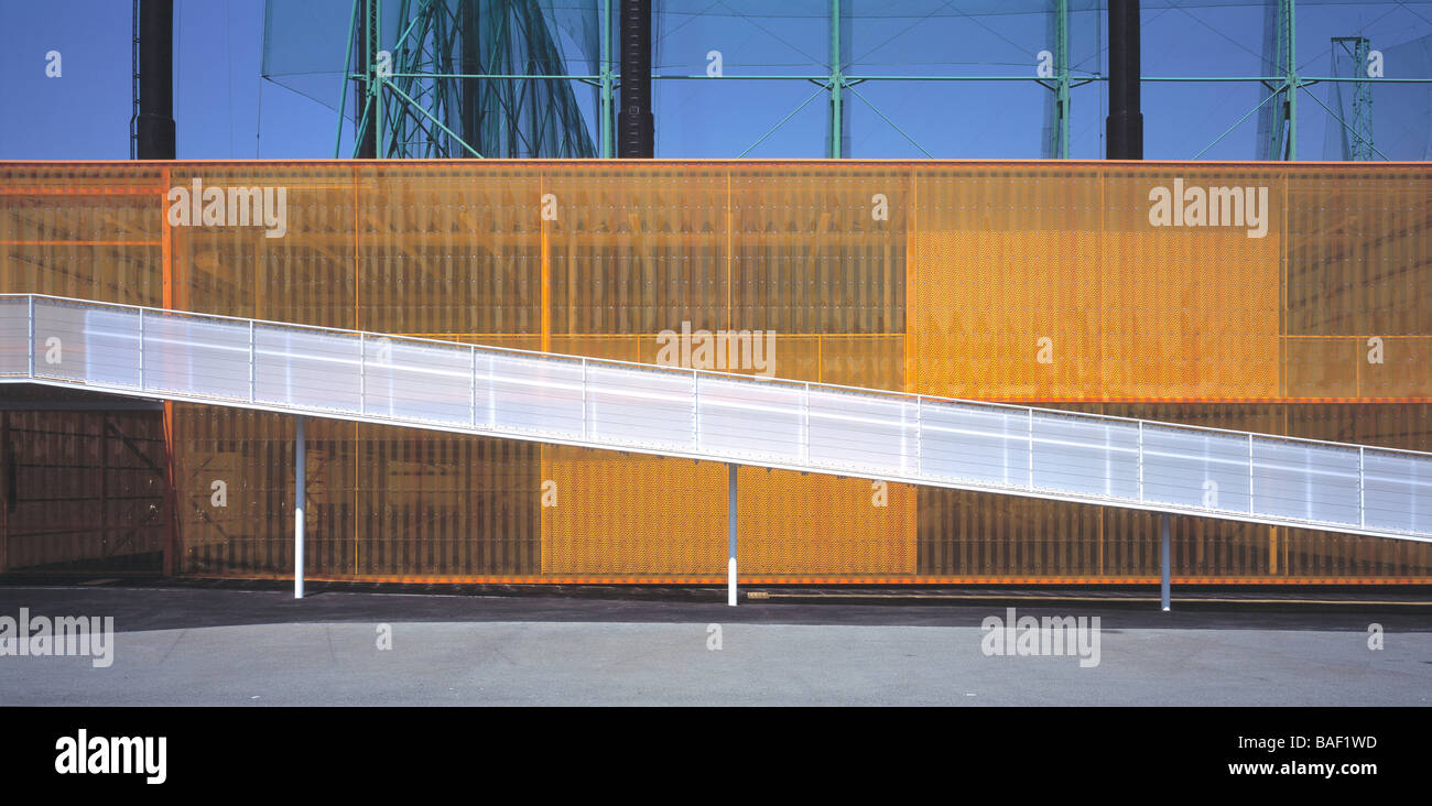 Event Hall, Osaka, Japan, Kengo Kuma & Associates, Event hall cladding ...