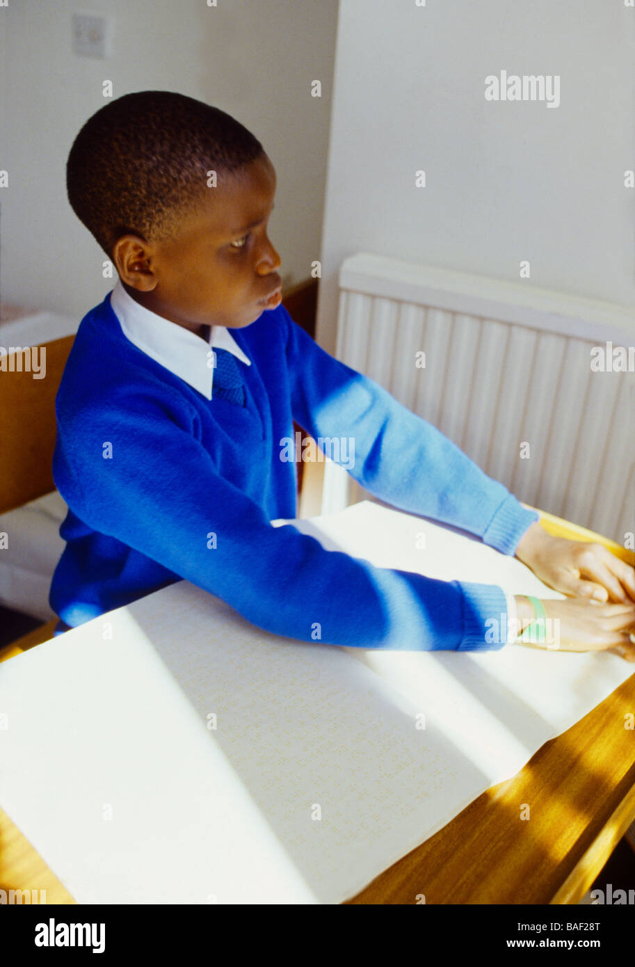 Child reading braille hi-res stock photography and images - Alamy