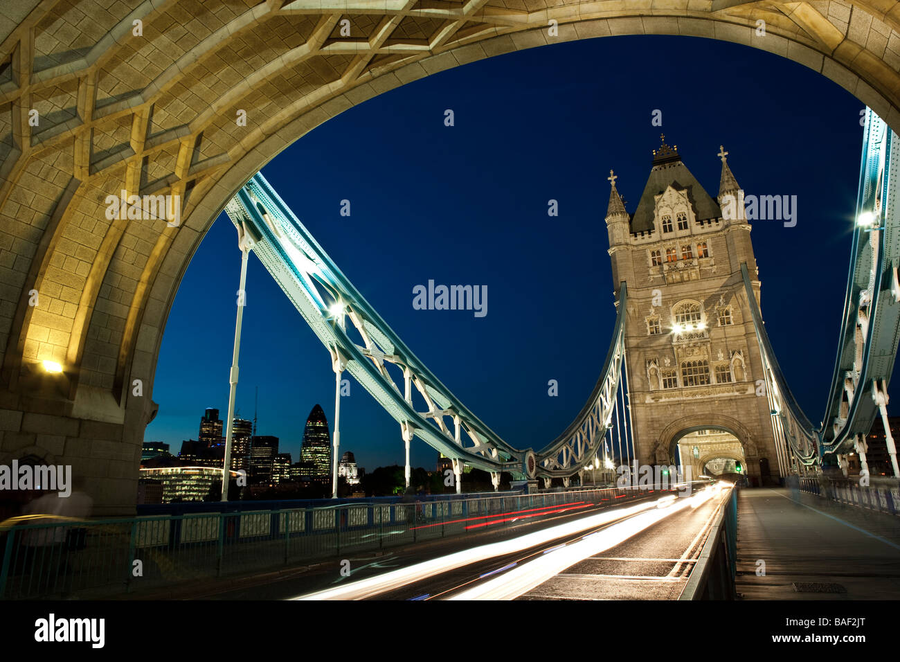 Tower Bridge at dusk Stock Photo - Alamy