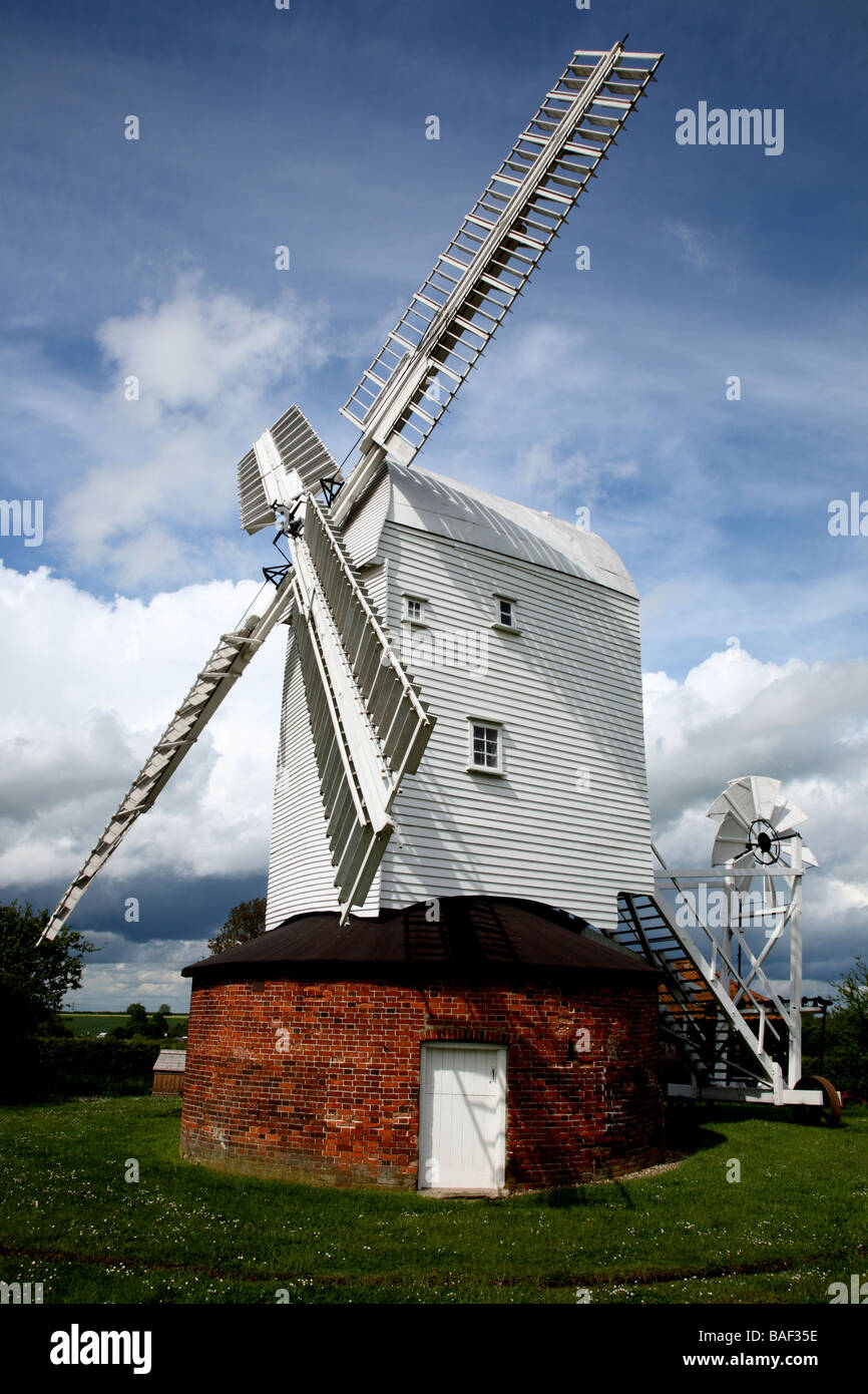 A Windmill in southern England Stock Photo - Alamy
