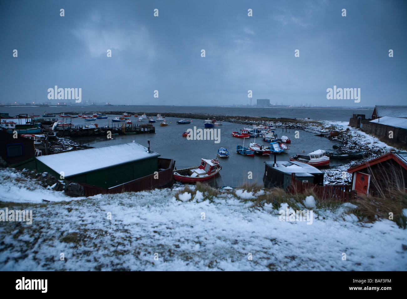 Bad Weather at the South Gare Teesside England Stock Photo - Alamy