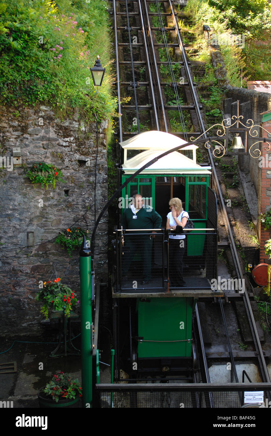 The lynton and lynmouth cliff railway hi-res stock photography and ...