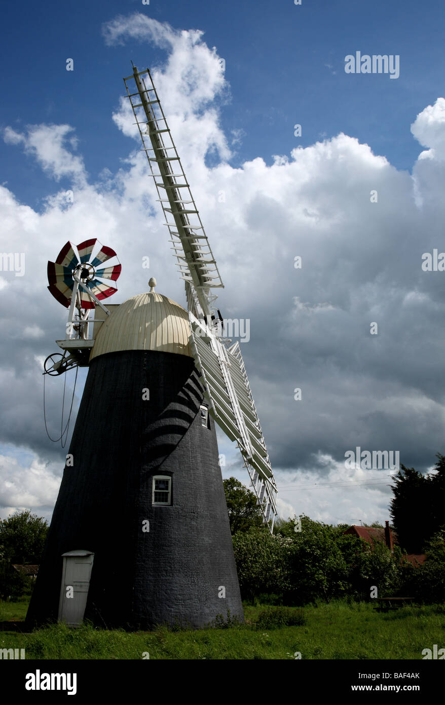 A Windmill in southern England Stock Photo - Alamy