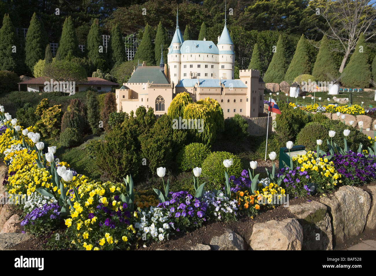 Chateau Bojnice, Cockington Green Gardens, Canberra, ACT, Australia ...