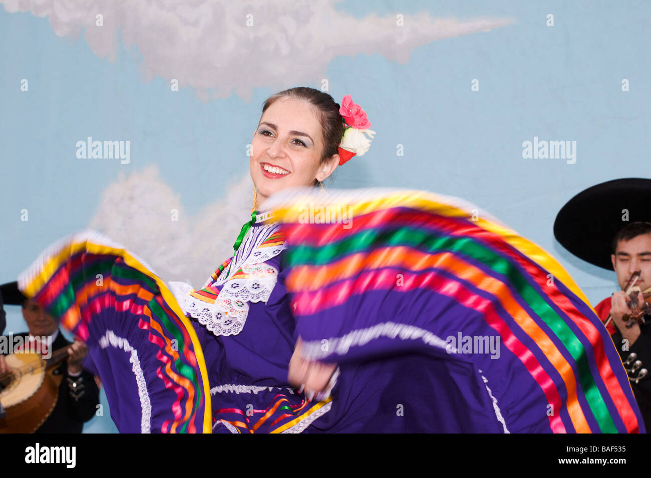 Female dancer, Mexican dance show, Sydney, Australia Stock Photo - Alamy
