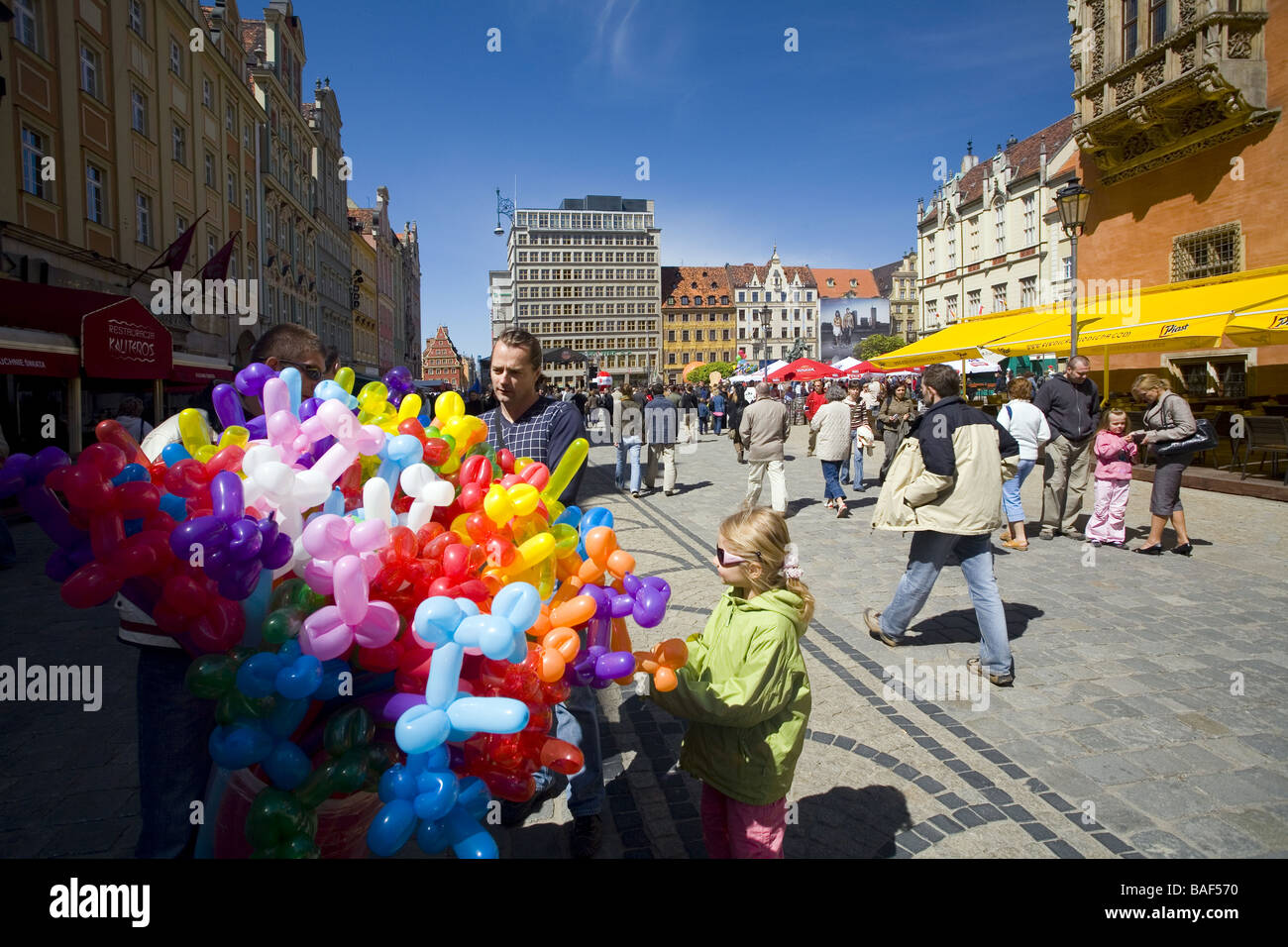 Market Square in Wroclaw, Poland Stock Photo - Alamy