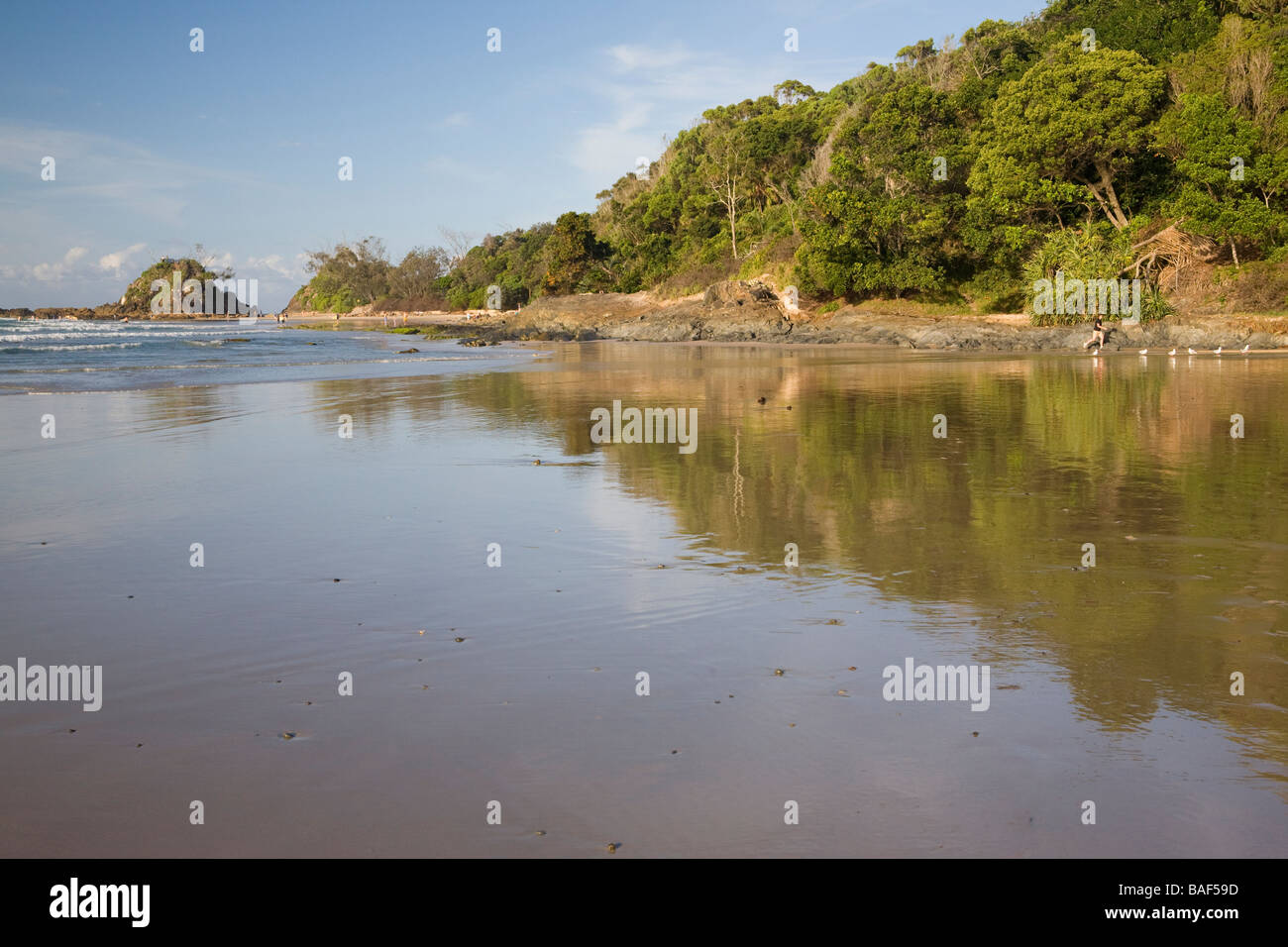 Clarkes Beach and The Pass, Byron Bay, New South Wales, Australia Stock ...