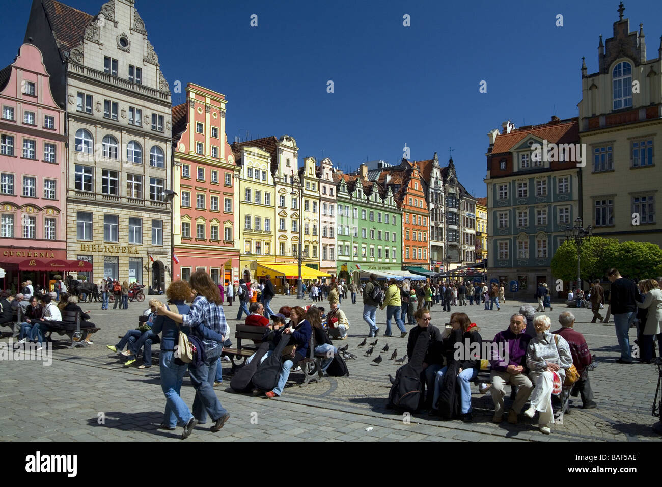Market Square in Wroclaw, Poland Stock Photo - Alamy
