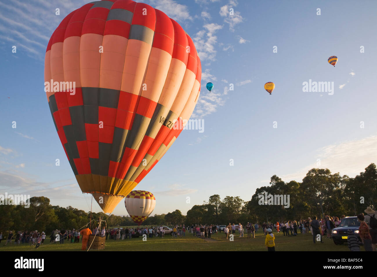 Rising hot air balloons hi-res stock photography and images - Alamy
