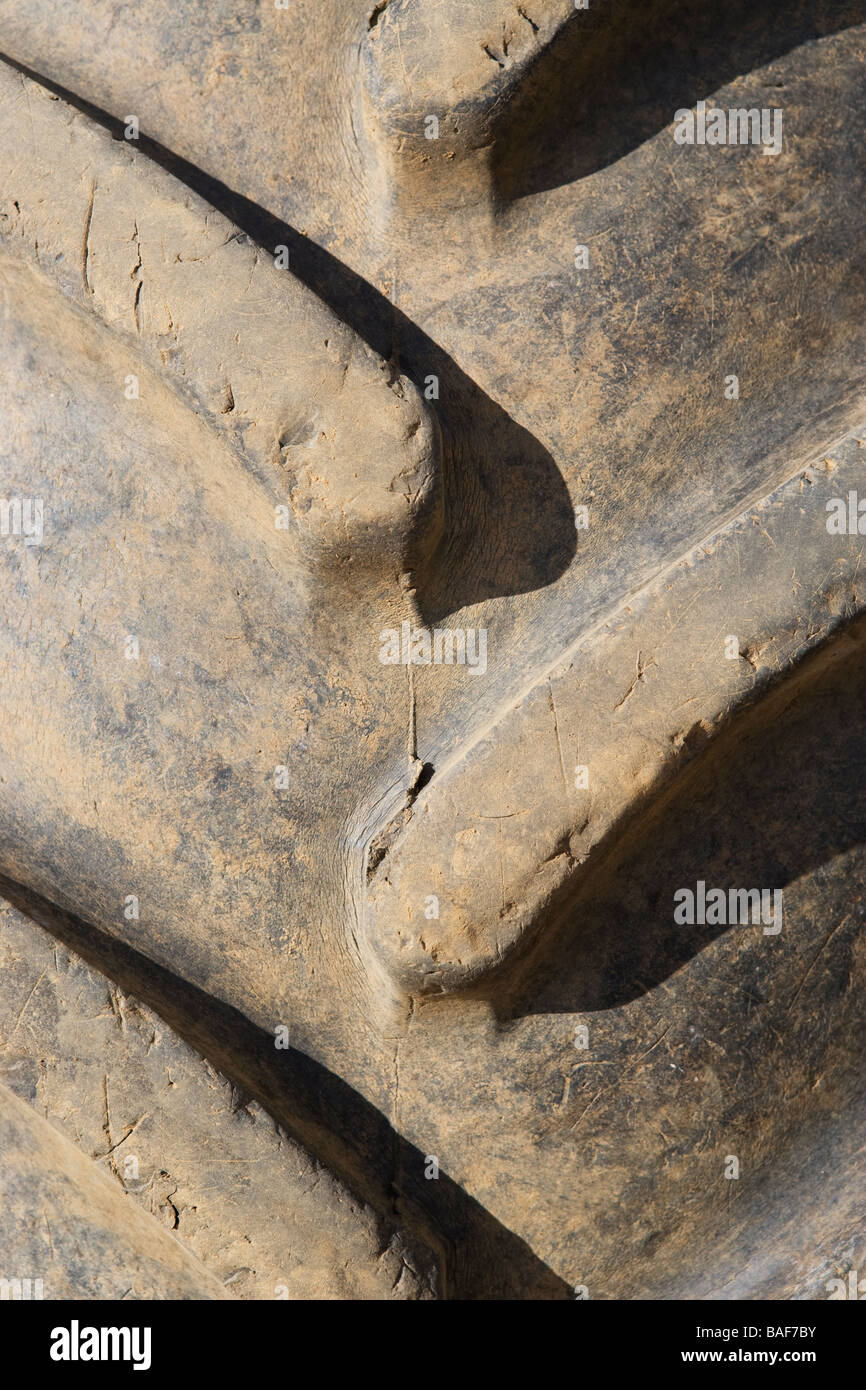 Close up of tyre tread from a tractor Stock Photo - Alamy