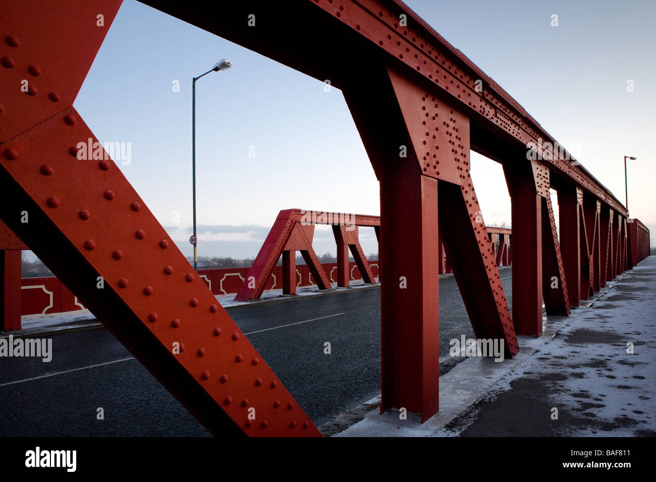 Belasis Avenue Railway Bridge Billingham Teesside England Stock Photo ...