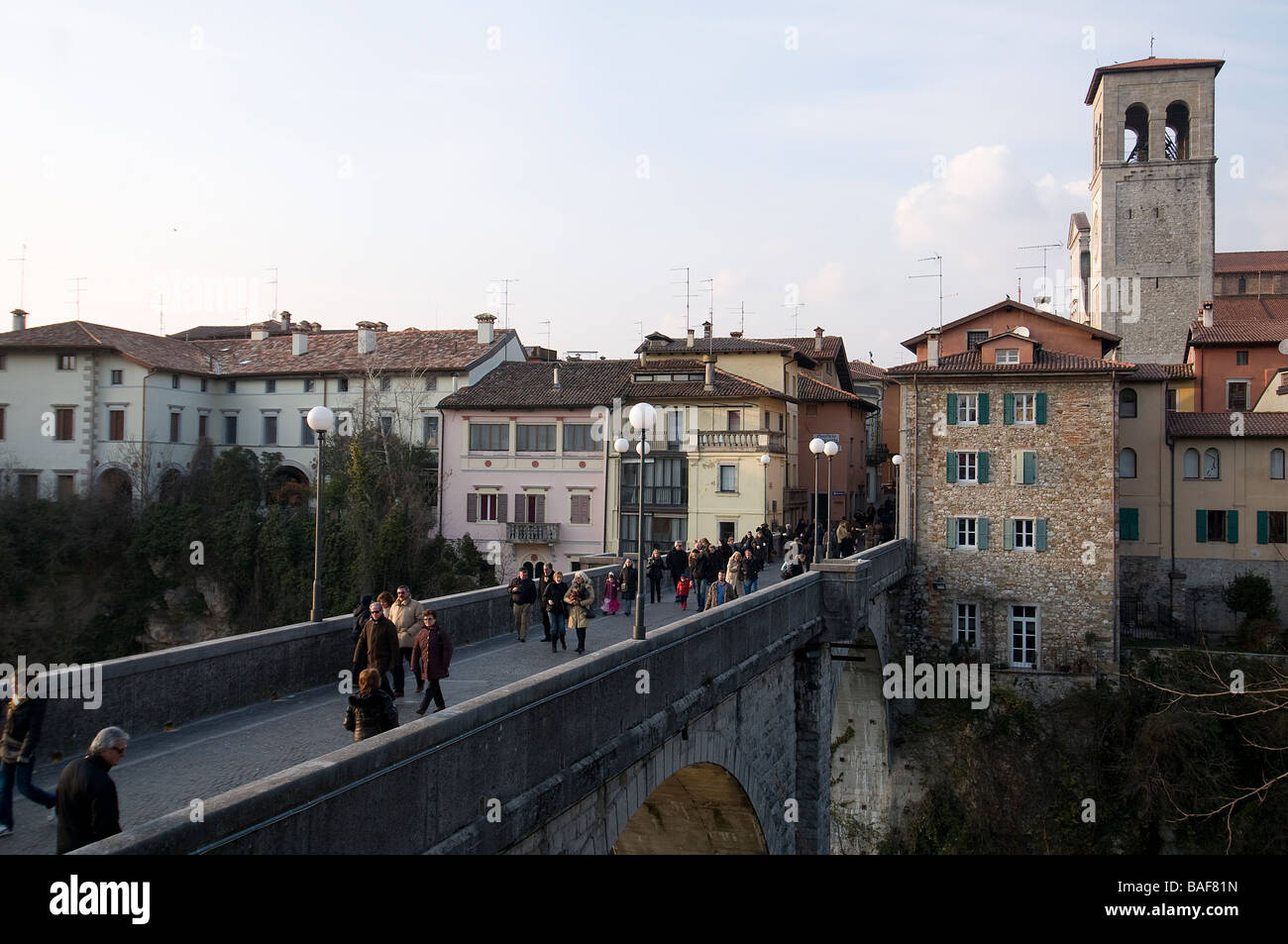 The "Devil bridge" in Cividale del Friuli Stock Photo - Alamy