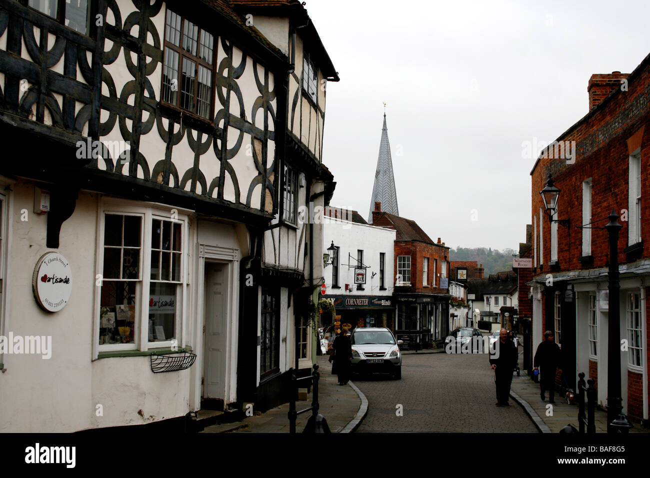 godalming town county of surrey south of england uk Stock Photo - Alamy
