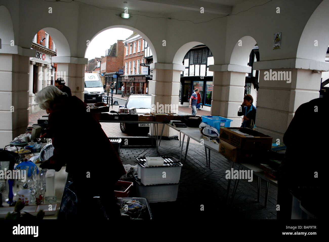 godalming stall traders surrey south england uk Stock Photo - Alamy