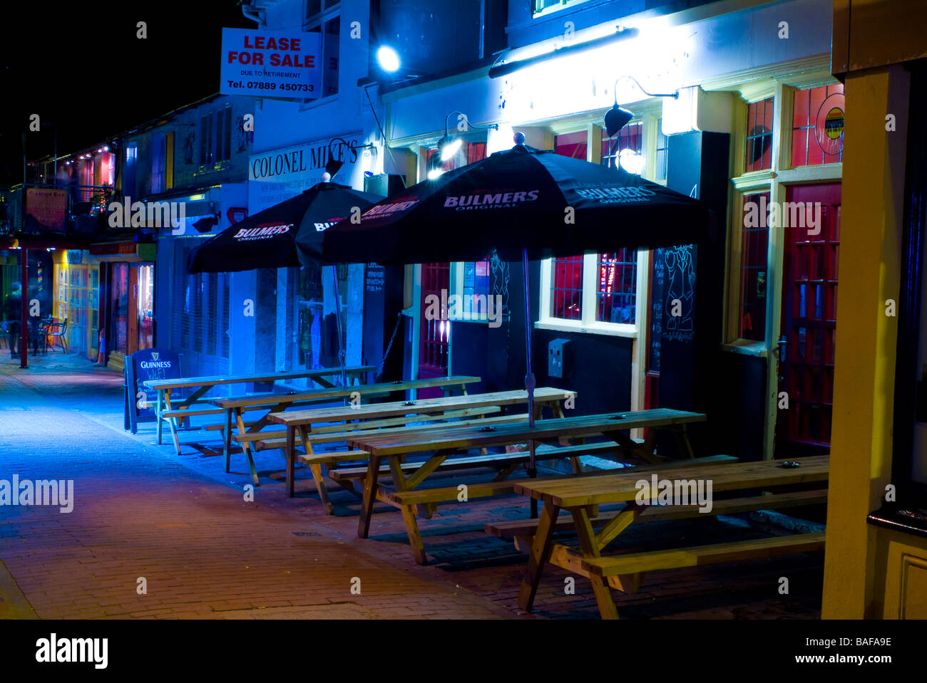 Brighton and Hove Street Scenes at night Stock Photo - Alamy