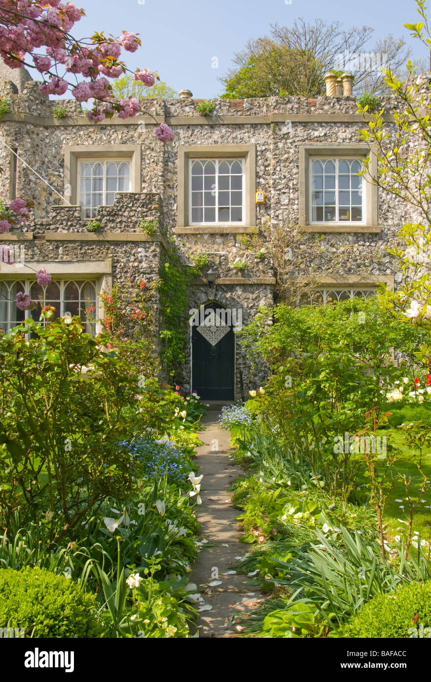 The Castle Lodge and Gardens Lewes East Sussex uk Stock Photo - Alamy