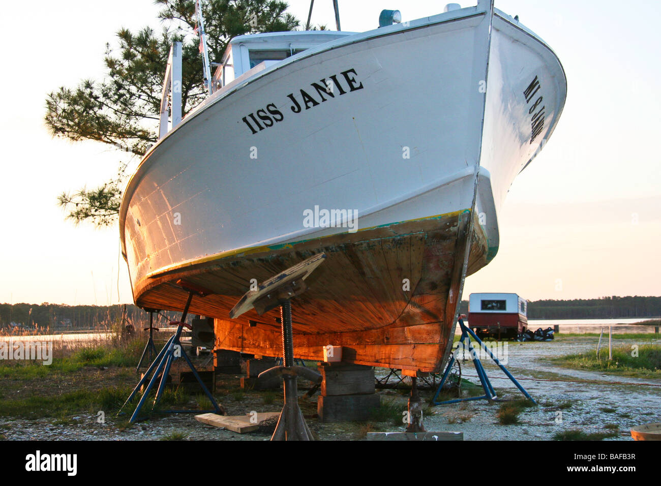 Chesapeake Bay Workboat Stock Photo - Alamy
