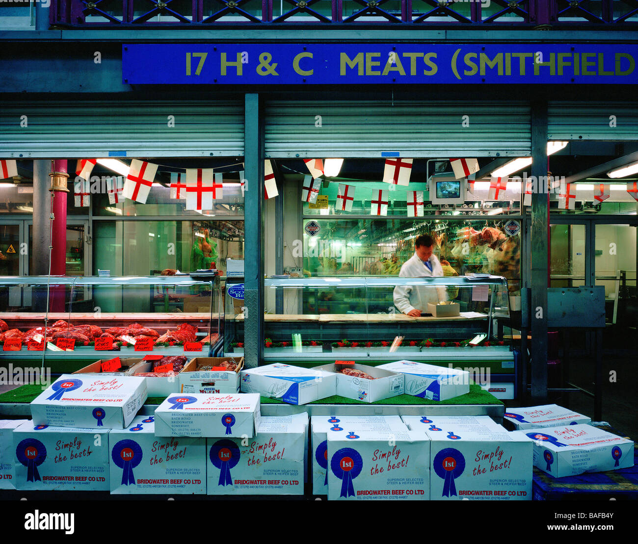 Smithfield market london stall hi-res stock photography and images - Alamy
