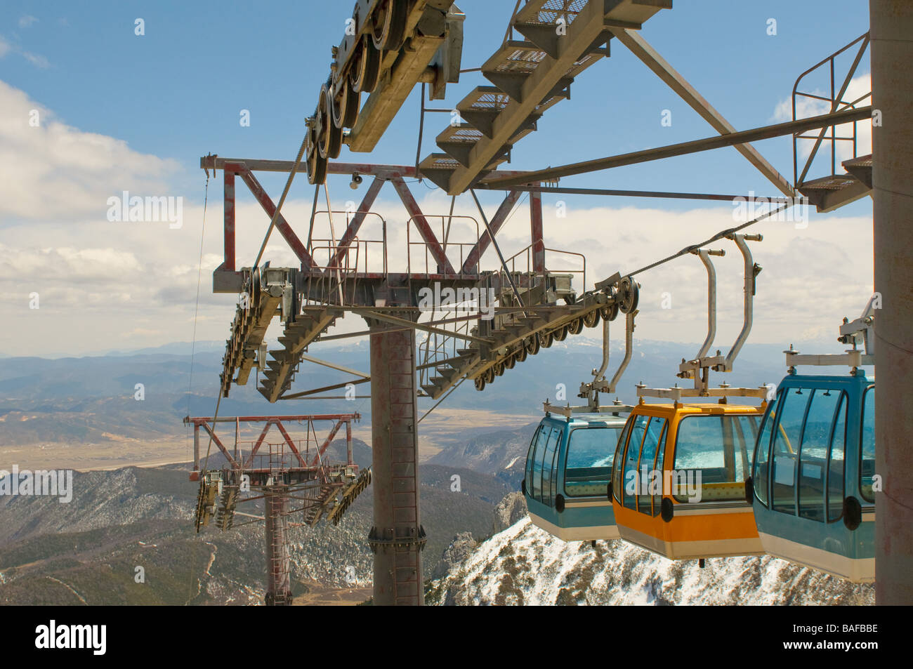 cable car in the mountains Stock Photo - Alamy