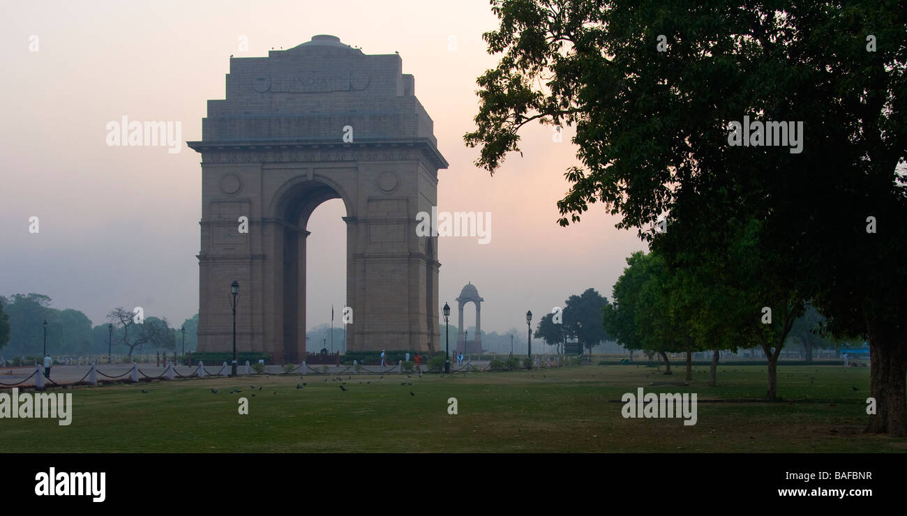 Amar Jawan Jyoti India Gate at the sunrise Delhi India Stock Photo - Alamy