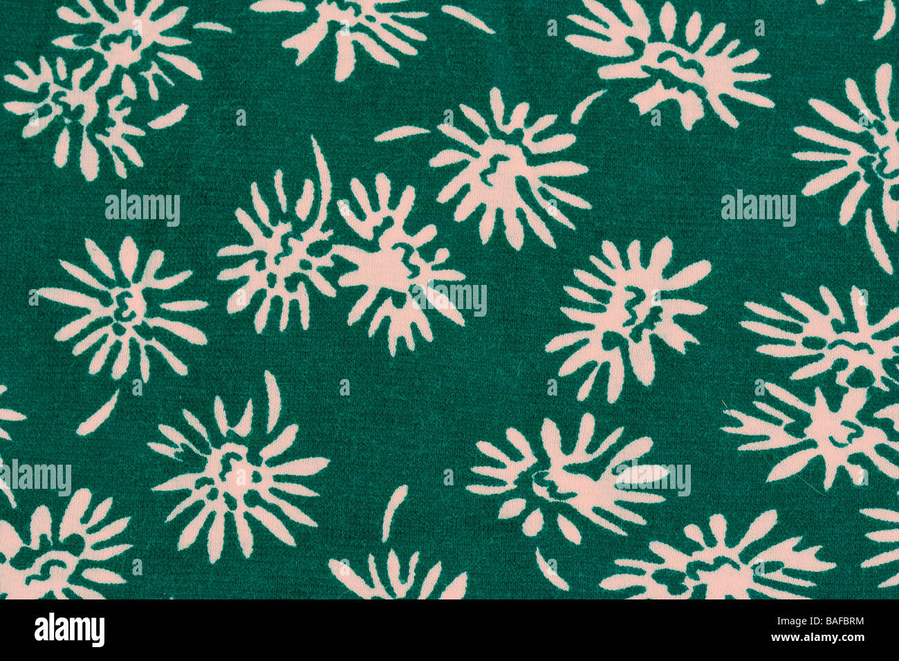 Floral pattern on fabric - close-up Stock Photo - Alamy