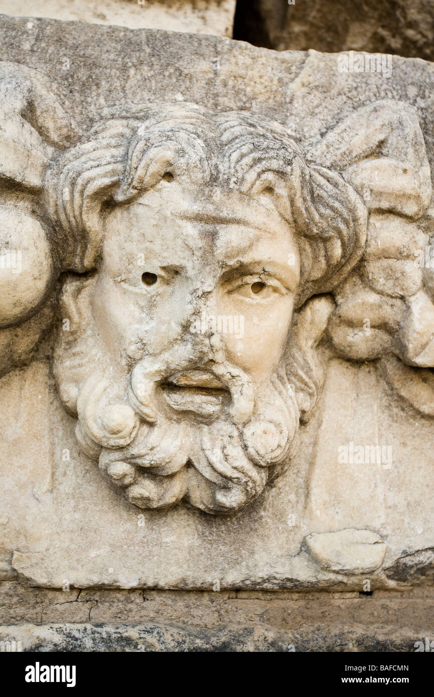 Sad Looking bearded Man. A very expressive rendition of a face is ...