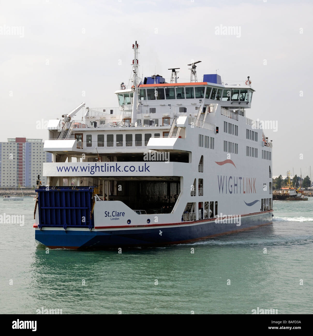 RORO ferry St Clare an IOW ferry operated owned by Wightlink on ...