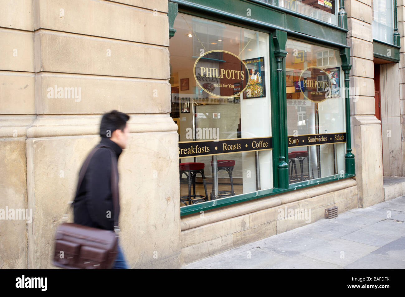 Philpotts sandwich bar shop front Manchester Stock Photo - Alamy