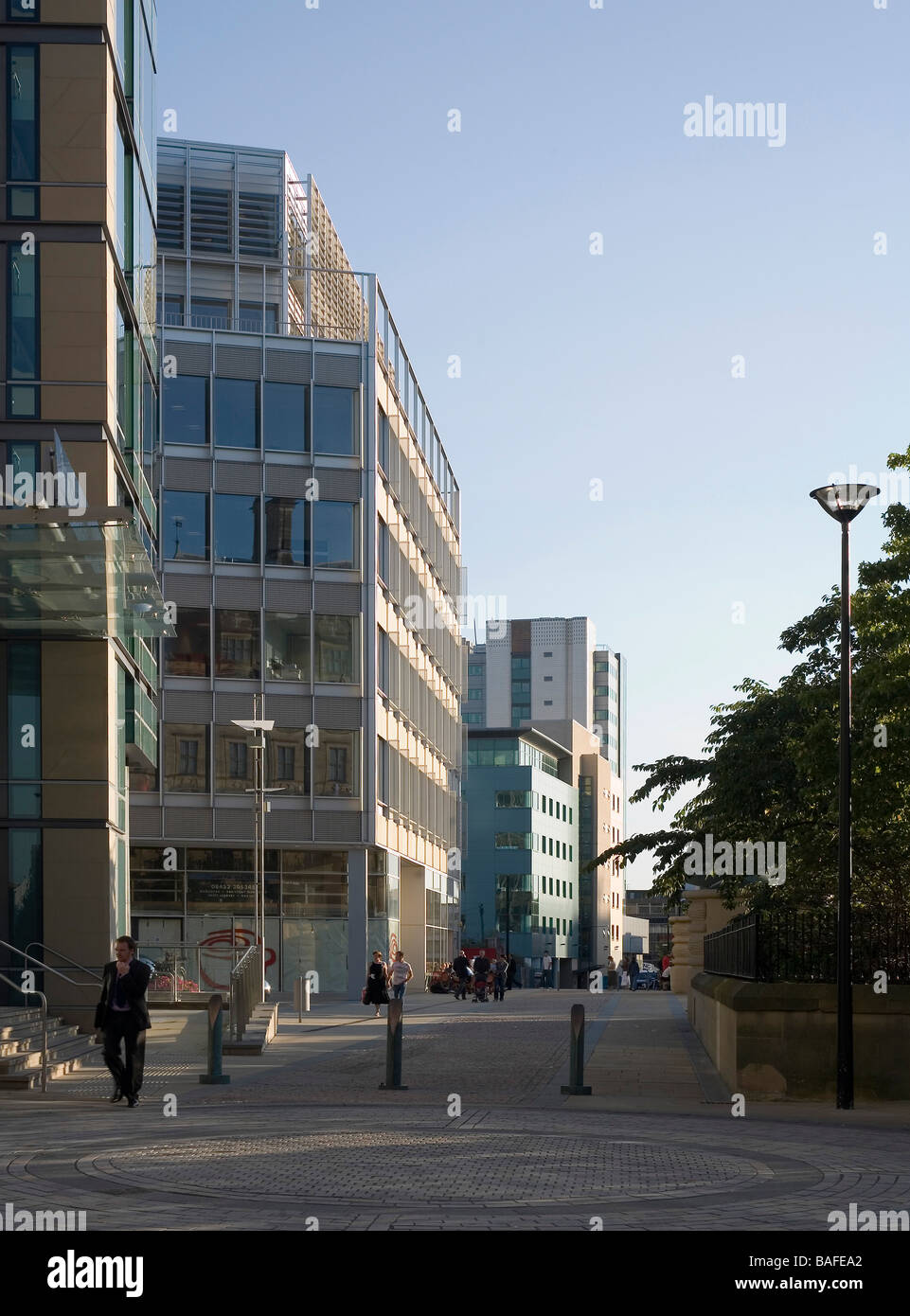 St pauls place sheffield offices street view Stock Photo - Alamy