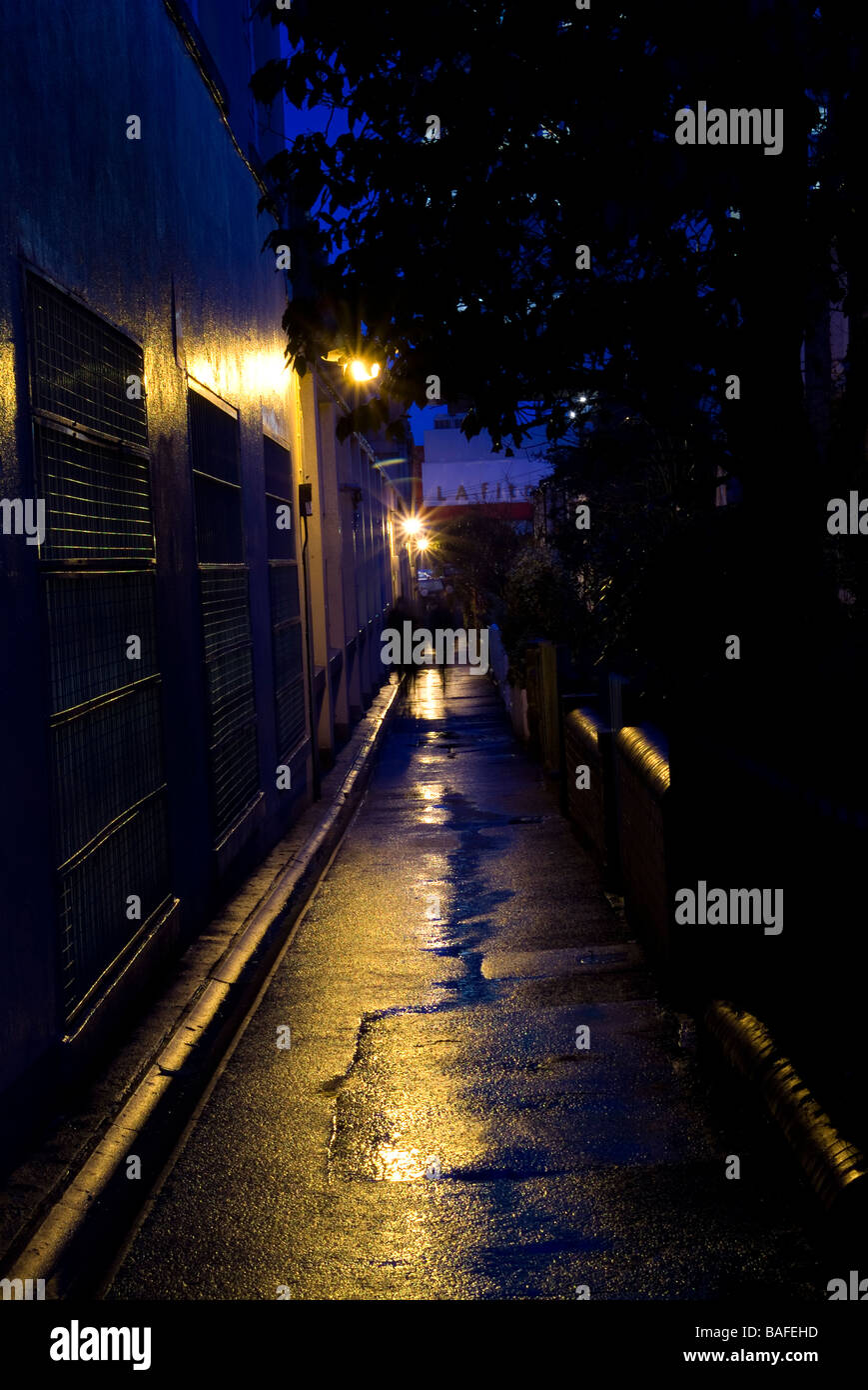 Brighton and Hove Street Scenes at night Stock Photo - Alamy