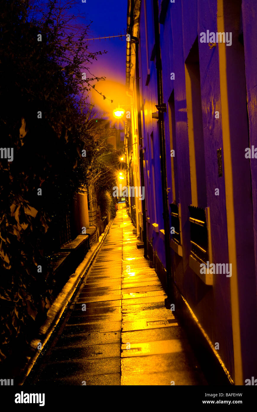 Brighton and Hove Street Scenes at night Stock Photo - Alamy