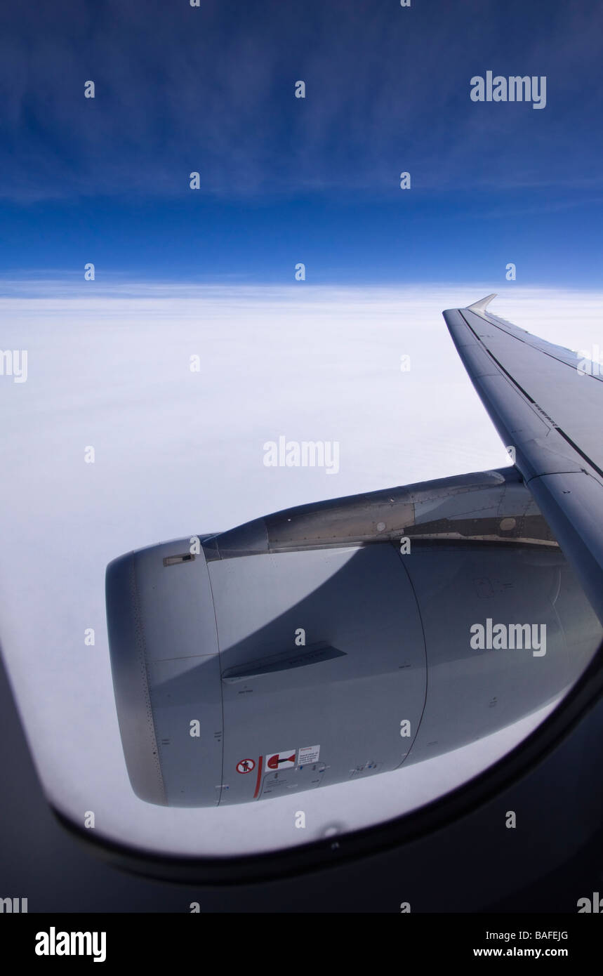 View Through an Airplane's Window Stock Photo - Alamy