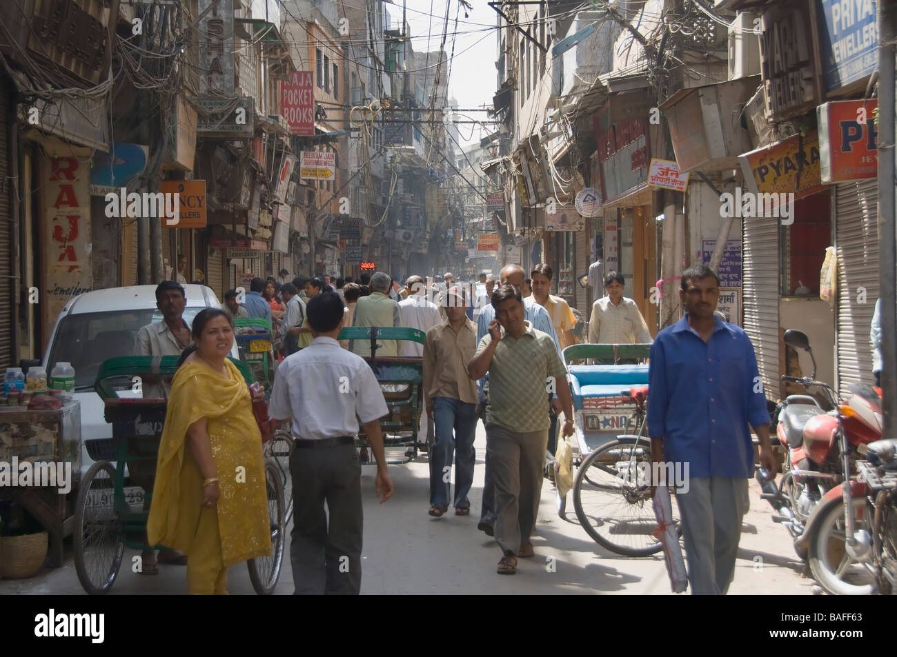 Chandni Chowk Bazar Old Delhi India Stock Photo - Alamy