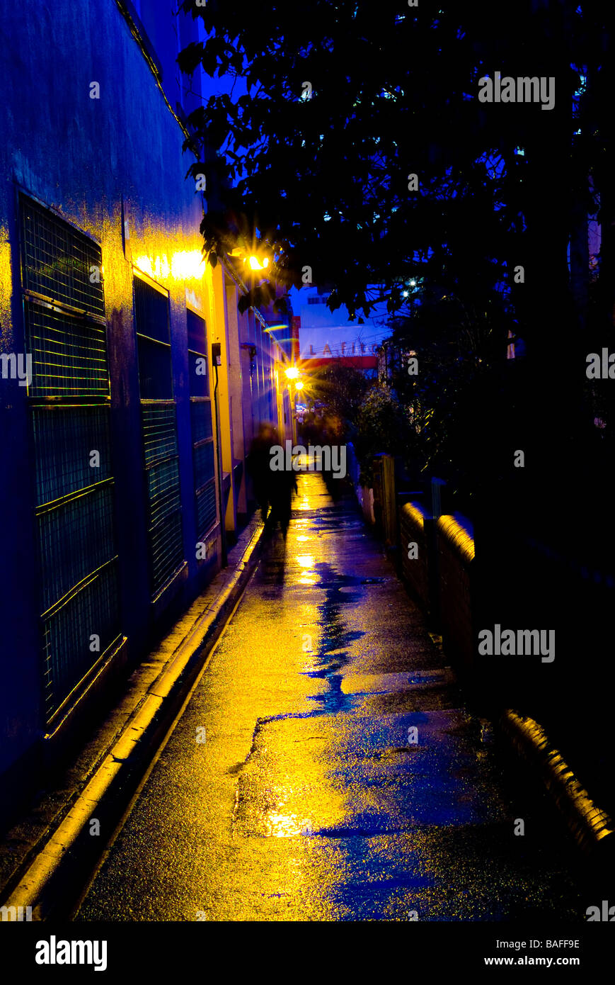 Brighton and Hove Street Scenes at night Stock Photo - Alamy