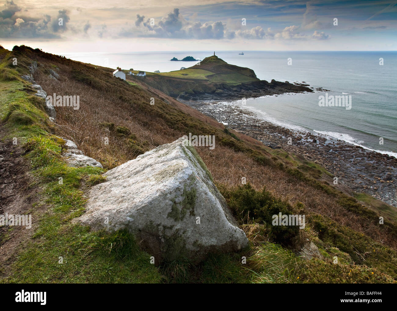 Landscape view towards Cape Cornwall, UK Stock Photo - Alamy