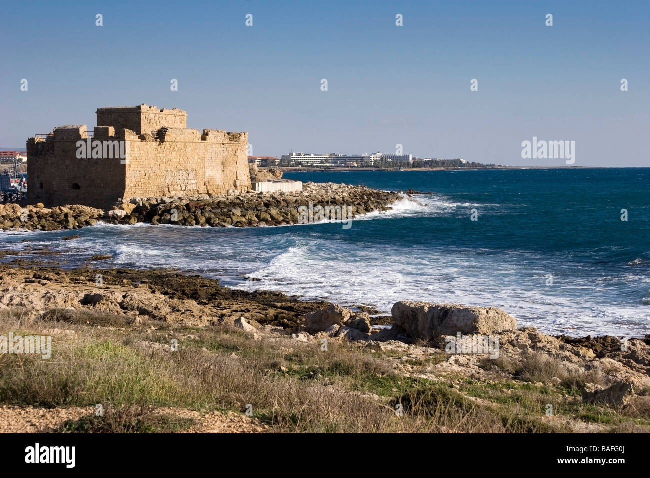 Castle, Pathos, Cyprus Stock Photo - Alamy